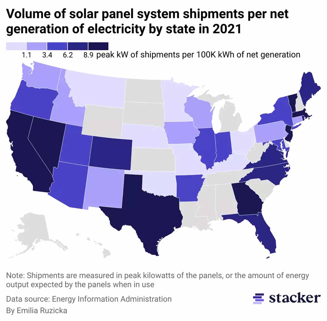 The Amount of Solar Home Energy Increased 32% In 2021. Here's How It ...