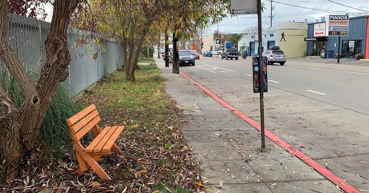 Activists installed 'guerilla benches' at bus stops... and inspired ...
