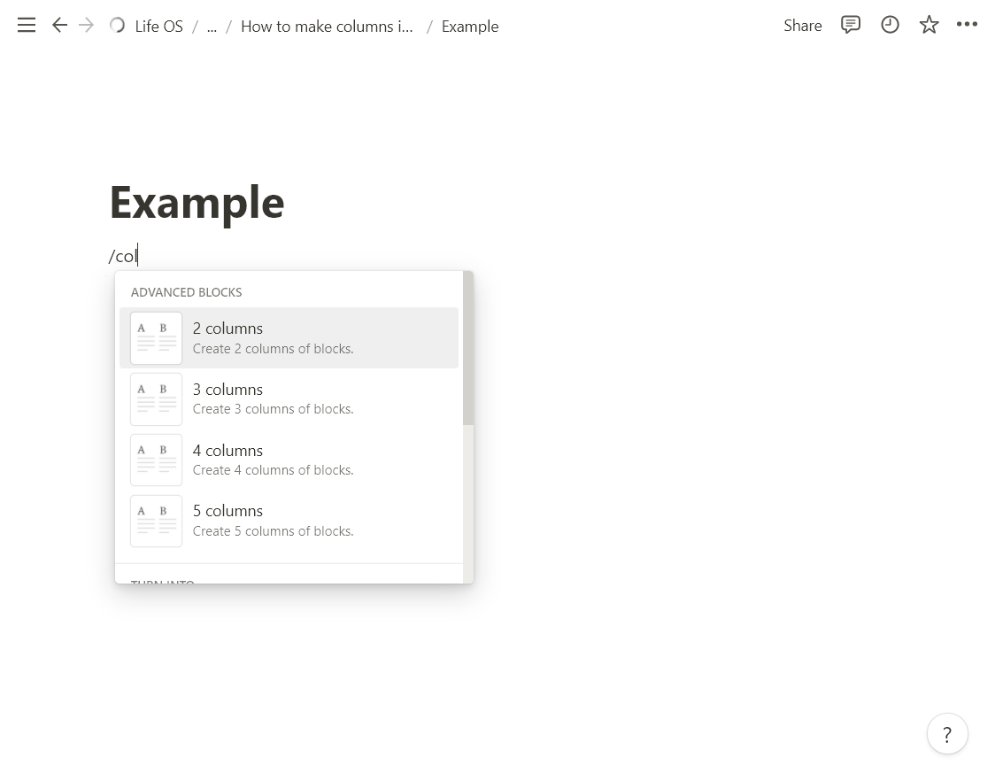 How To Make Columns In Notion 7884