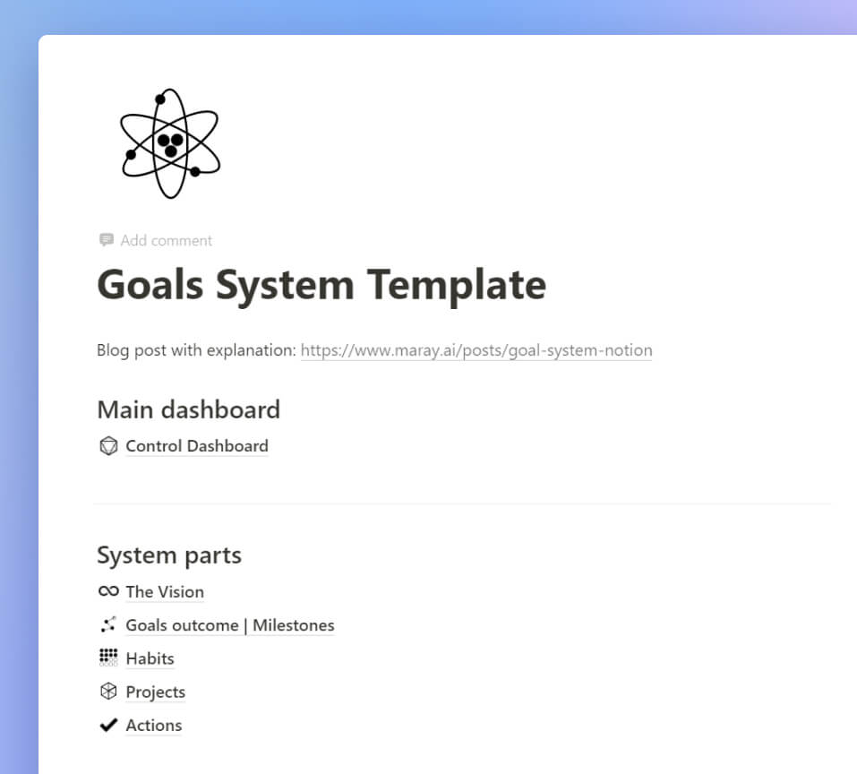 How to Create a Clean Notion Goals Setting & Tracking System (2024)