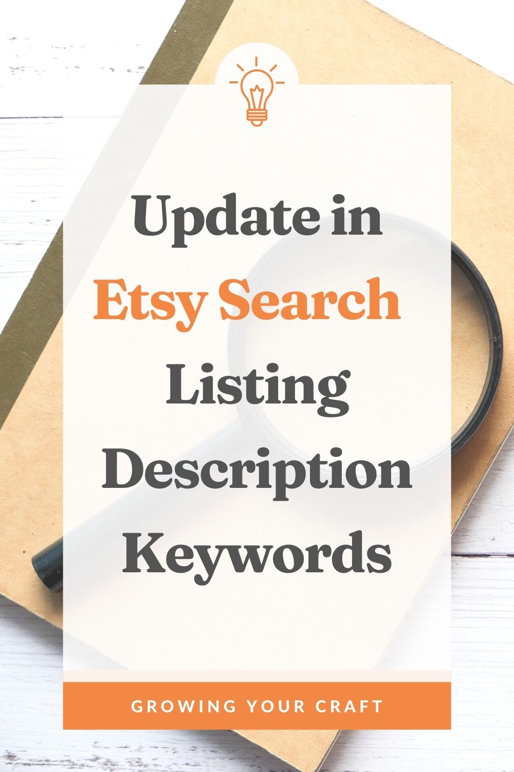 Etsy Search Algorithm Update - Keywords In Listing Description