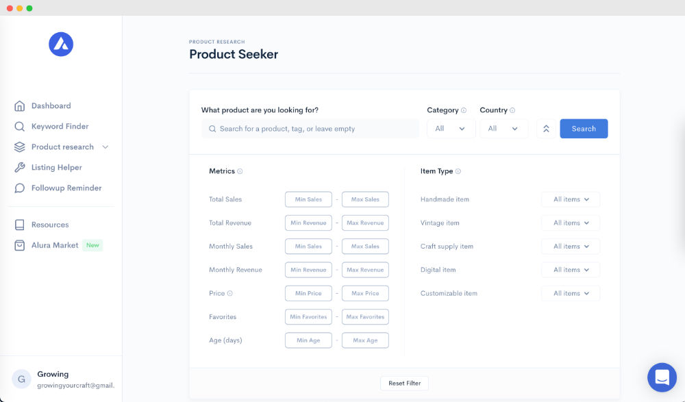 Alura Review - Is It Good & How To Use It To Find Winning Products On Etsy