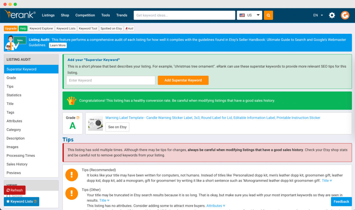 eRank For Etsy: Is It Worth It & How To Use It To Grow Your Etsy Shop?