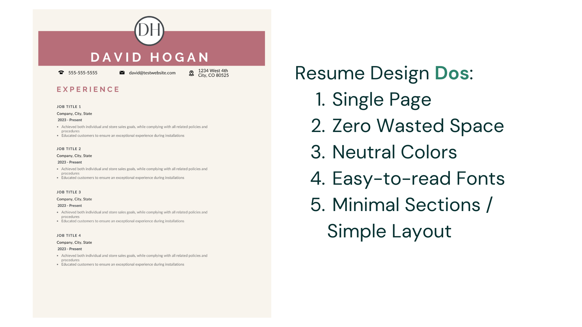 RevOps Co-op Blog: Crafting the Perfect Resume: Dos and Don'ts