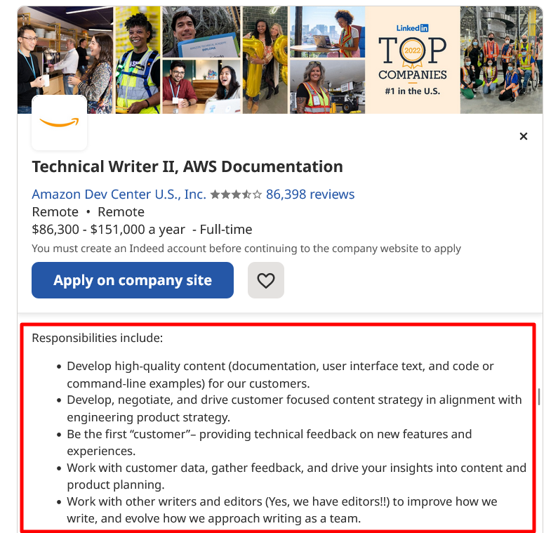 Effective Technical Writer Job Description with Examples