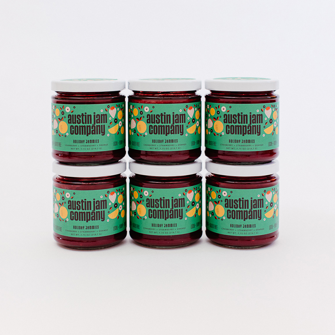 Holiday Jammies 6 Pack Jam from Austin Jam Company