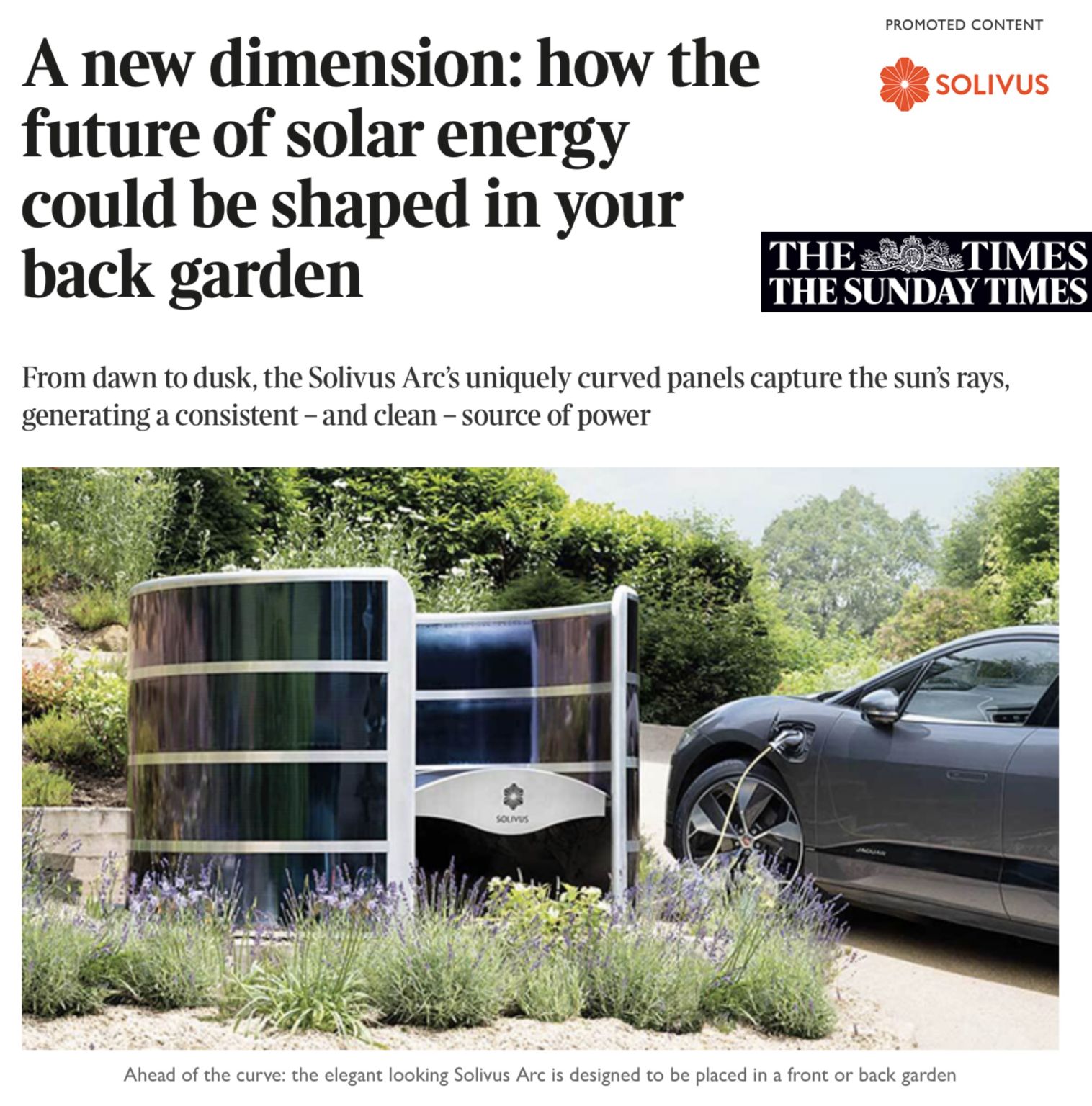Solar Energy Startup in London Featured in The Times