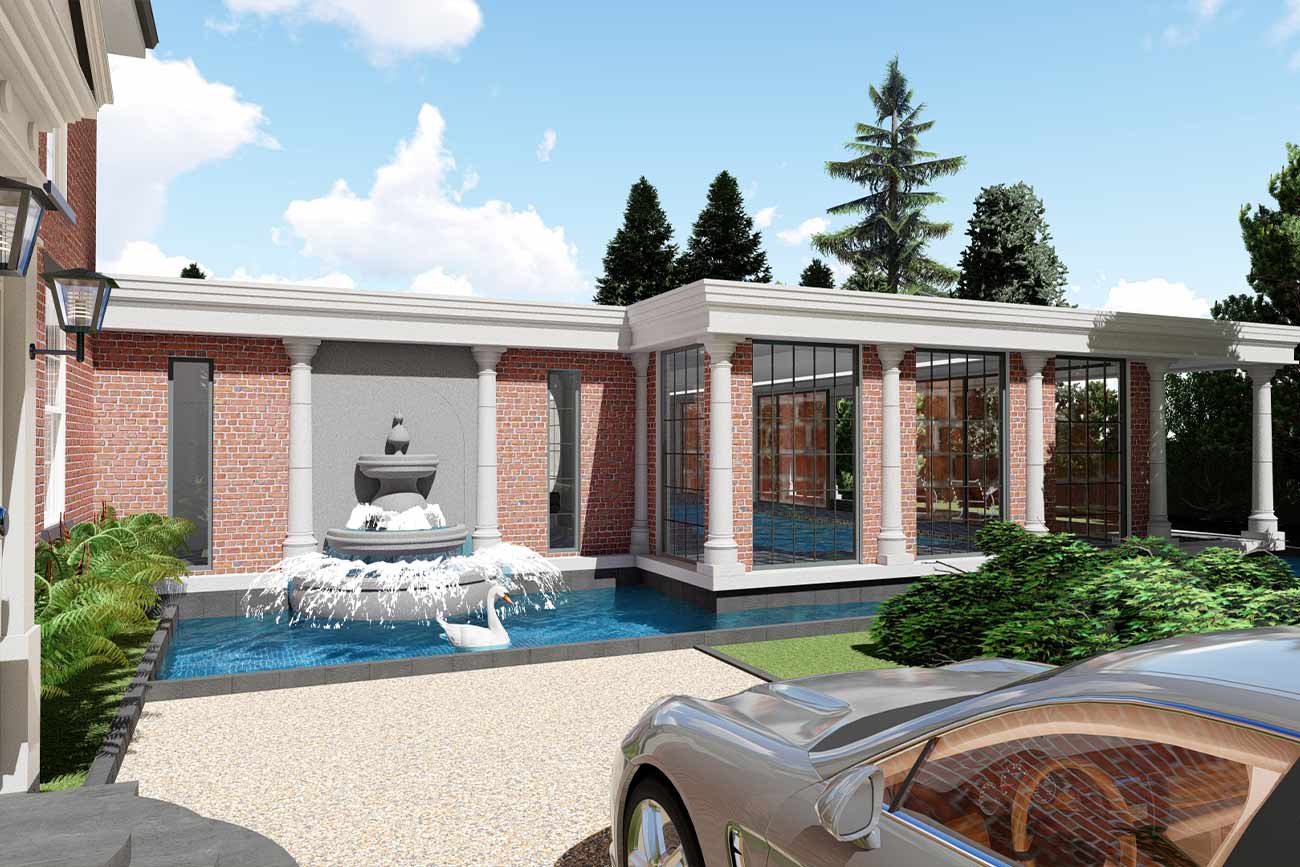 Mansion Swimming Pool Wing Extension | Zub Architecture