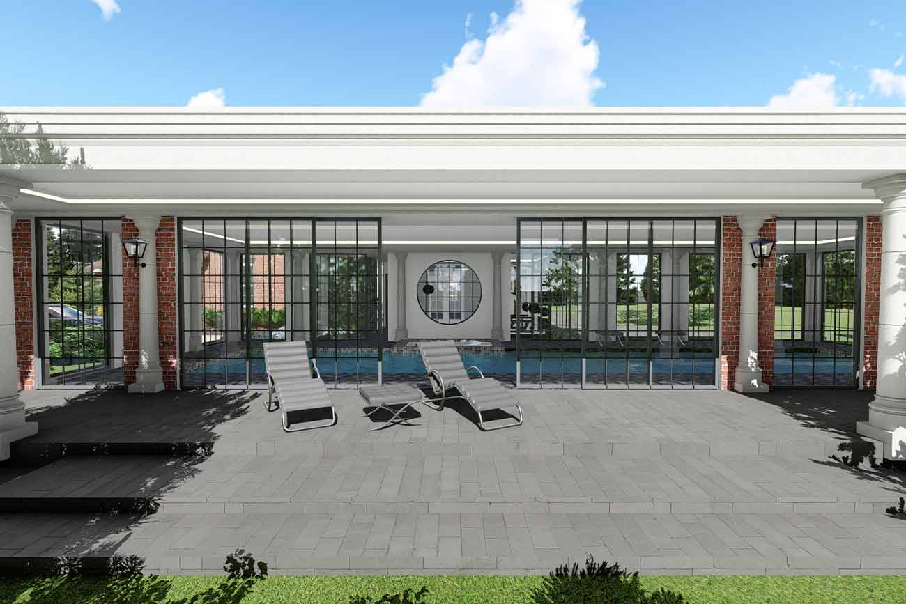 Mansion Swimming Pool Wing Extension | Zub Architecture