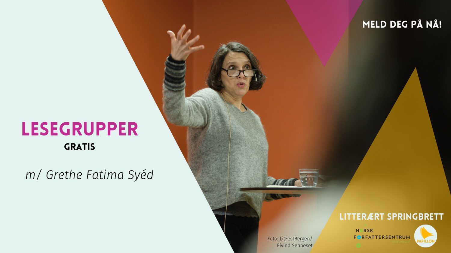 Arrangement: Lesegrupper med Grethe Fatima Syéd