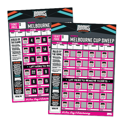 Melbourne Cup Generic Sweeps Qty 10 sweeps | Rooks Entertainment
