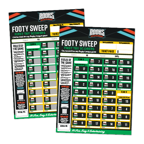 Rugby League First Try Scorer Sweeps | Rooks Entertainment