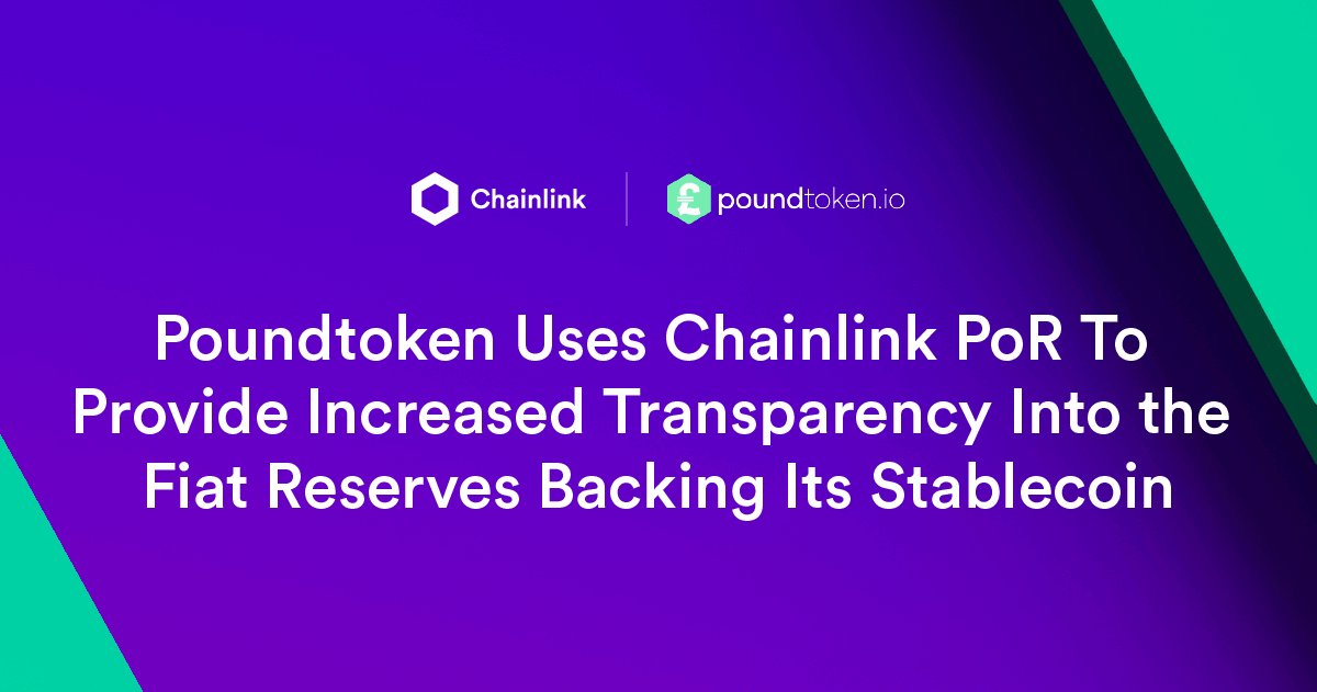 Poundtoken Uses Chainlink Proof of Reserve (PoR) | Chainlink