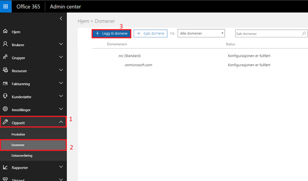 Hvordan knytte mitt domenet til Office365? - Webhuset