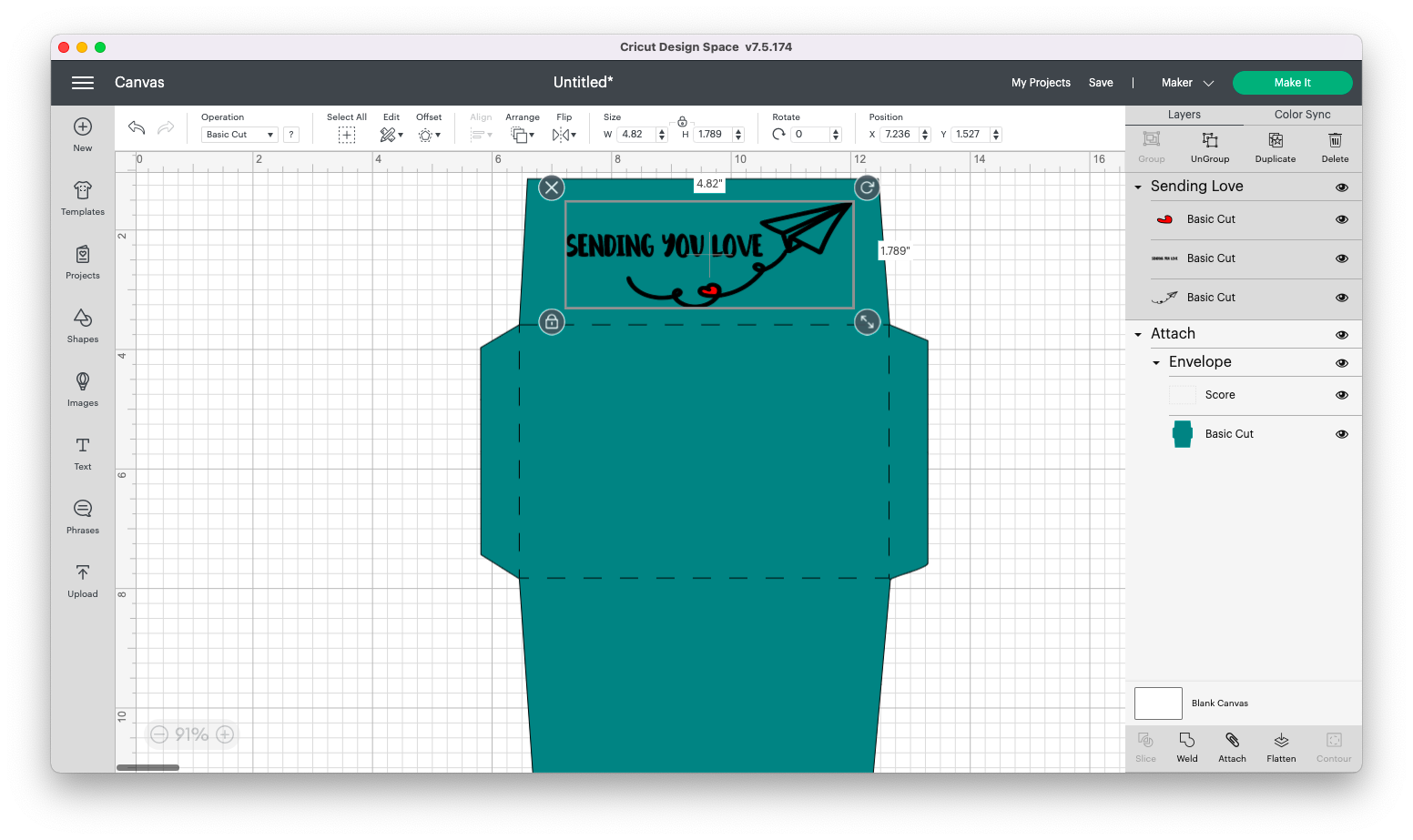 How to Make and Address an Envelope Using Your Cricut