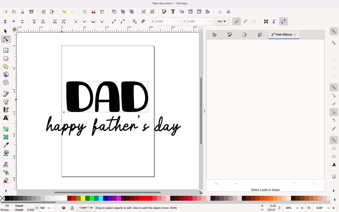 How to Create Knock Out Text - Inkscape & Cricut Design Space