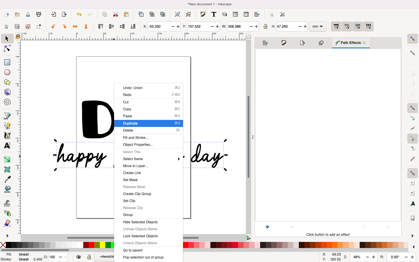 How to Create Knock Out Text - Inkscape & Cricut Design Space