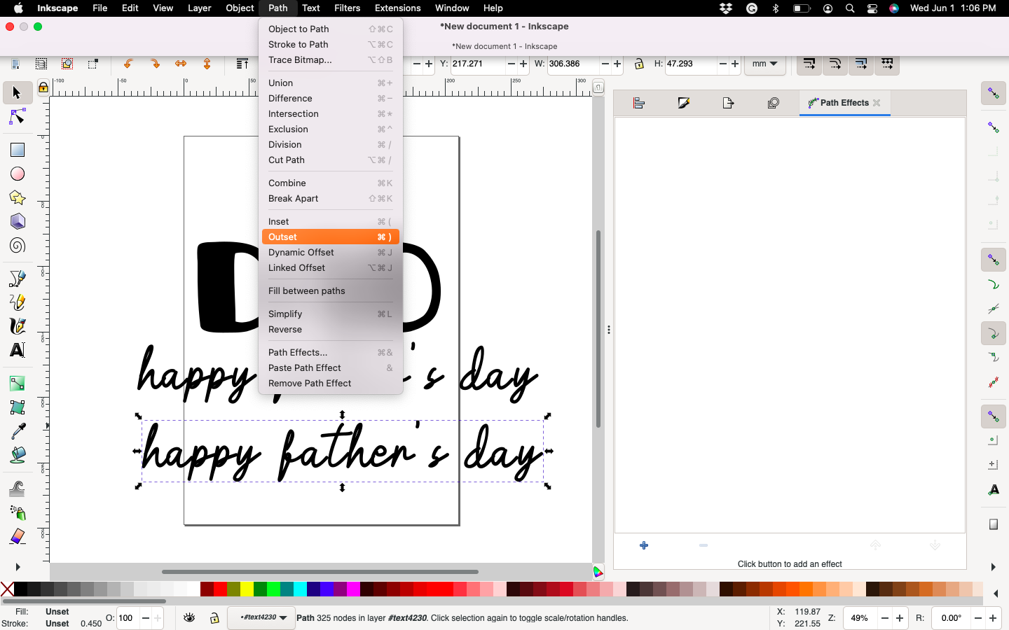 How to Create Knock Out Text - Inkscape & Cricut Design Space