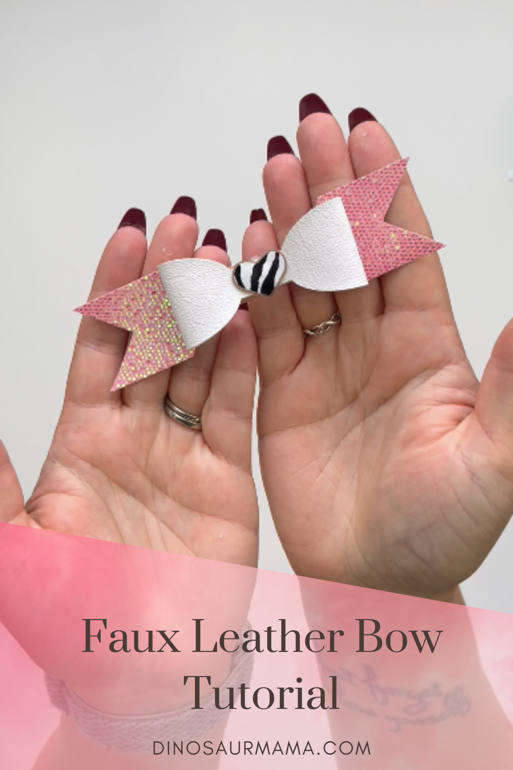 Make a Faux Leather Bow With Cricut | Bow SVG Free File