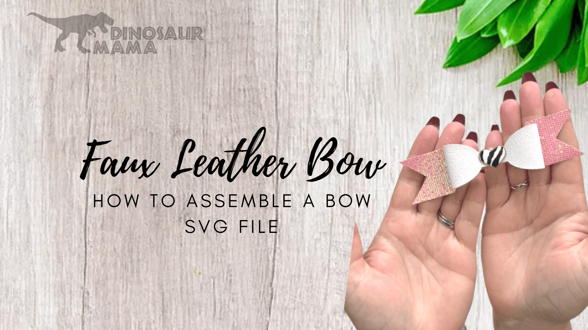 Make a Faux Leather Bow With Cricut | Bow SVG Free File