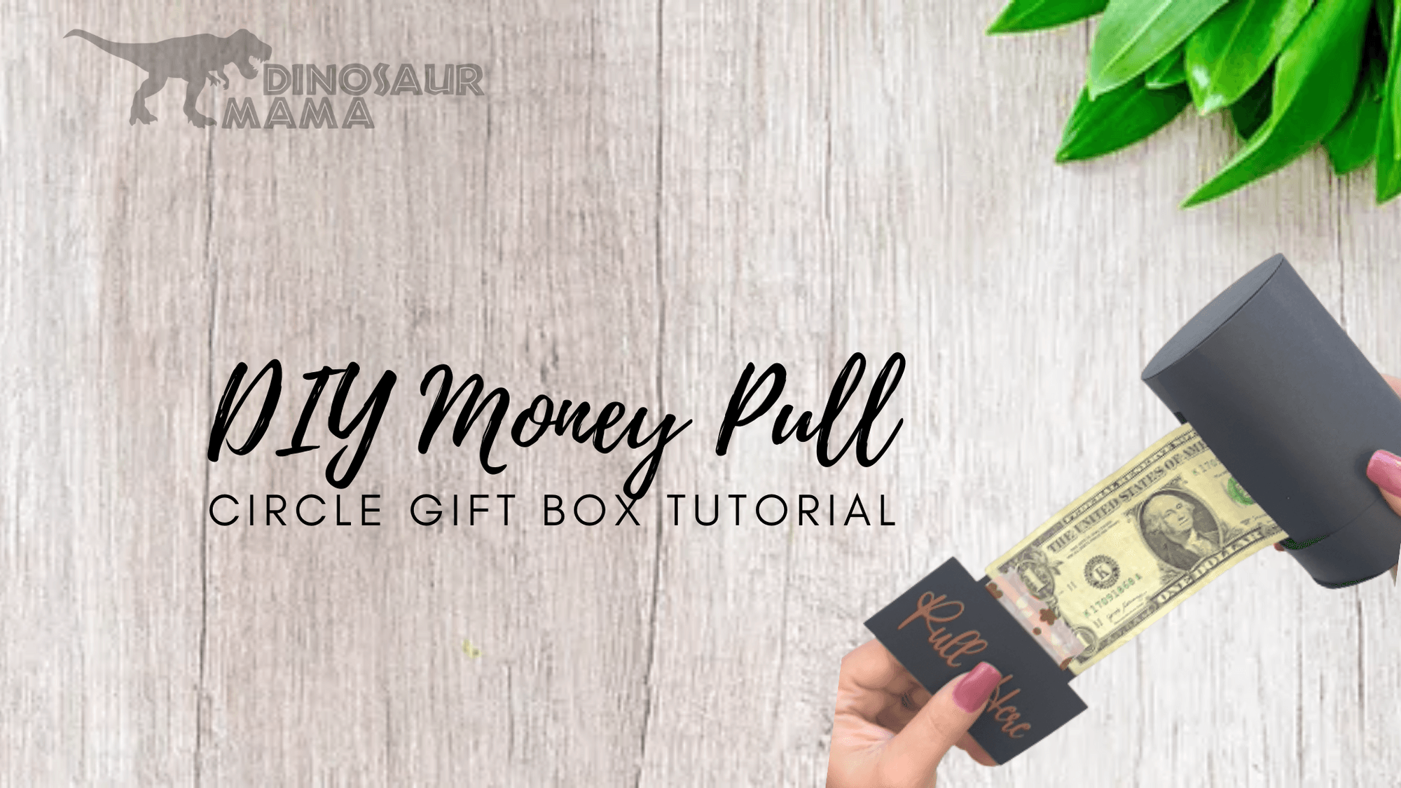DIY Money Gift Box with Free Circle Box SVG Template