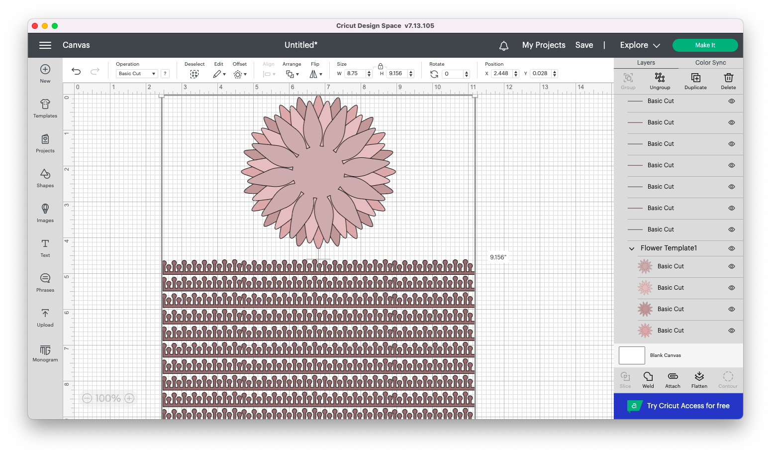 Flower SVG Free Download and Tutorial for Cricut & Silhouette