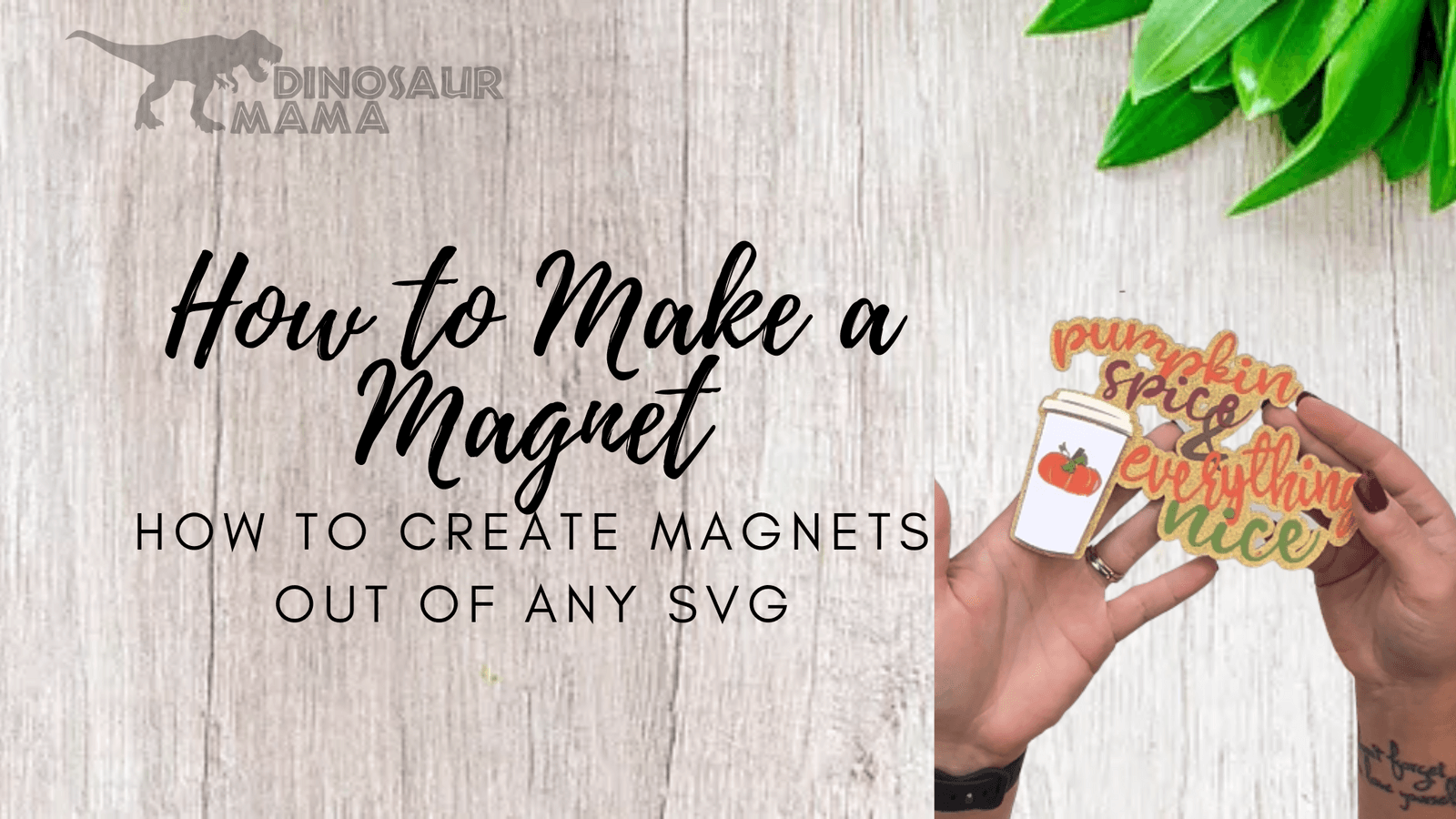 How to Make Cricut Magnets - Free Pumpkin Spice SVG For Fall
