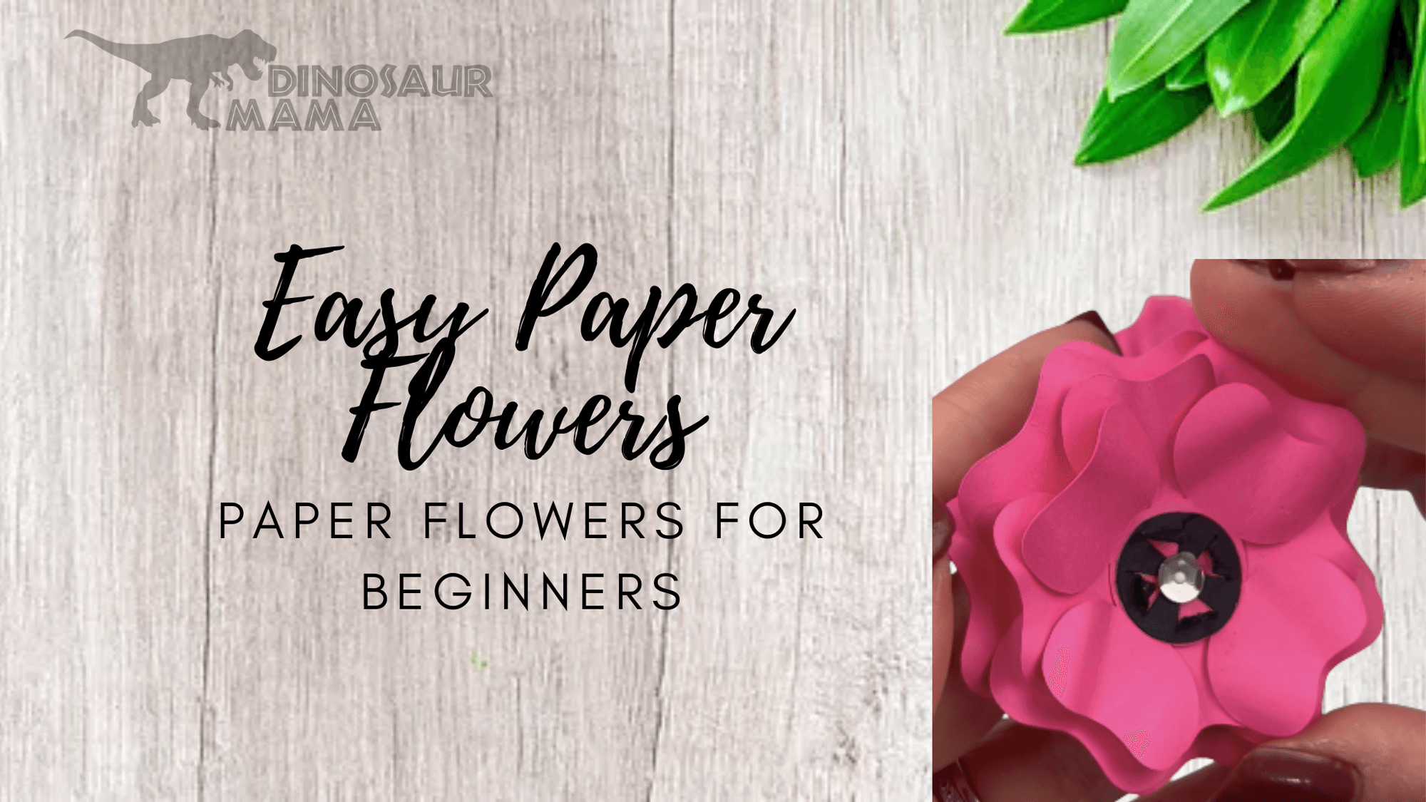 Easy Paper Flowers | Beginners Start with this FREE Template