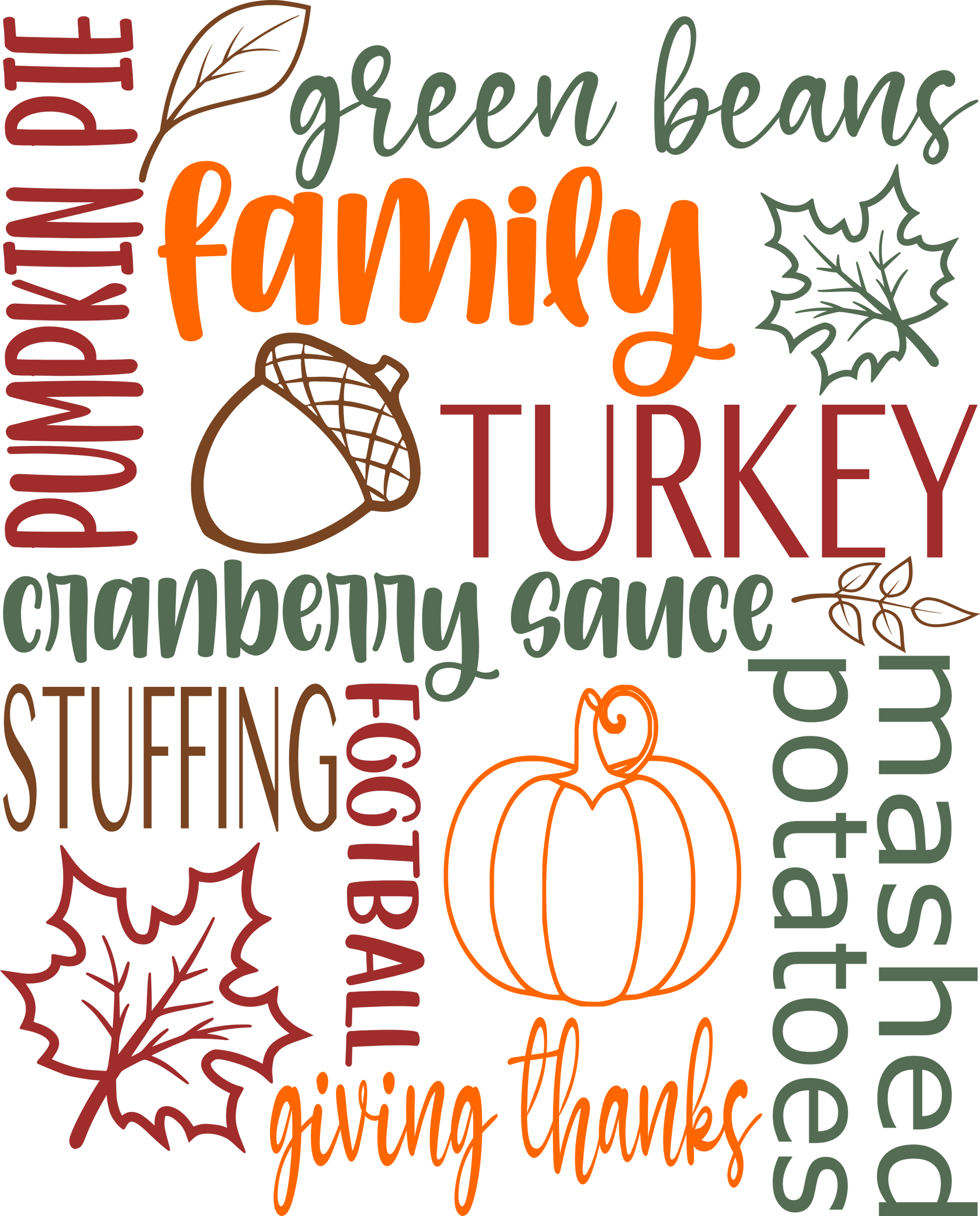 Free Thanksgiving SVG Files for Cricut Crafts