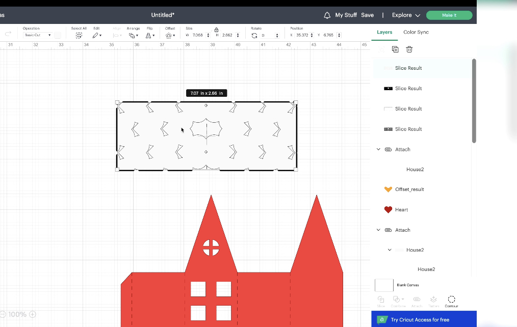 Cricut Valentine's Day Idea: Paper House Village [Free 3D SVG]