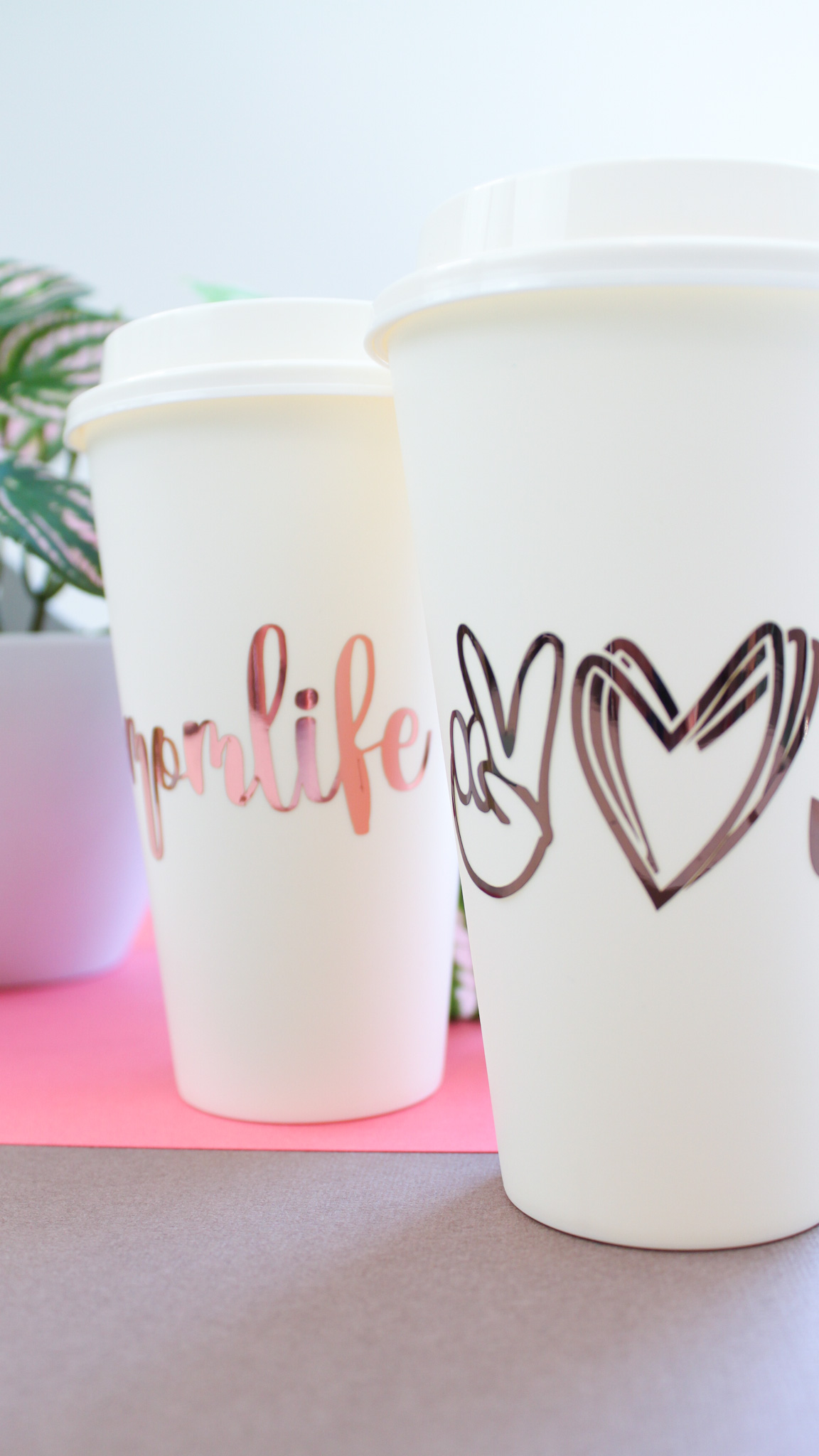 Reusable Dollar Tree Cricut Coffee Cups