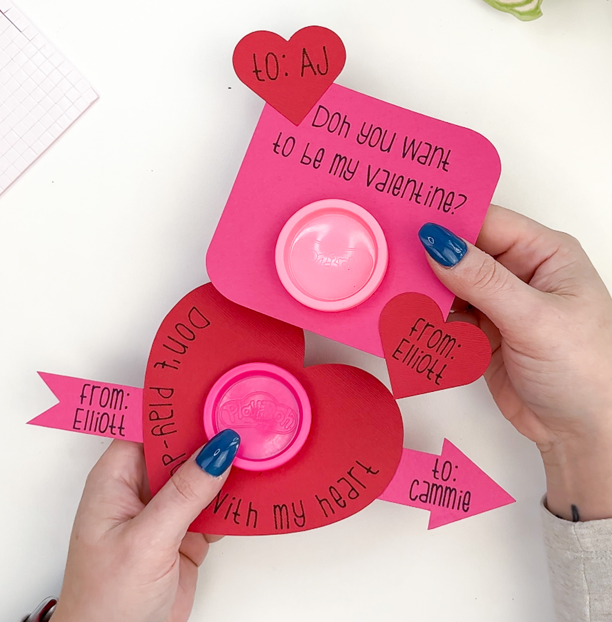 DIY Valentine's Day Class Cards + Free SVG File for Cricut
