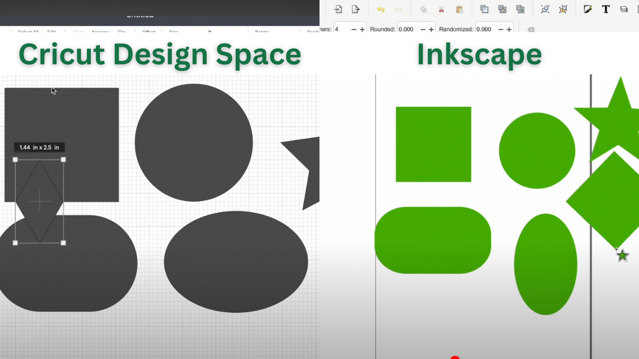 Cricut Design Space vs. Inkscape: Program Similarities