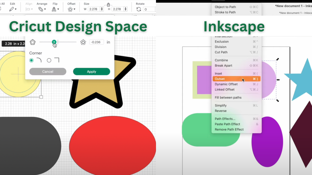 Cricut Design Space vs. Inkscape: Program Similarities
