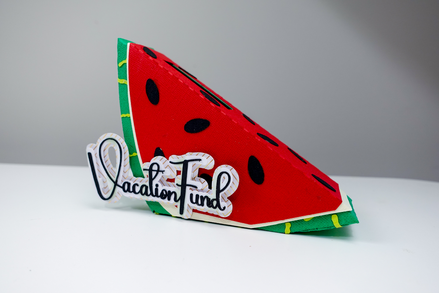 3D Watermelon SVG File | Paper Piggy Bank | Free Cricut Project