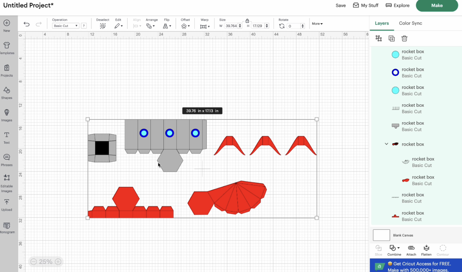 Free 3D Rocket SVG File | Create a Space Themed Gift Box!