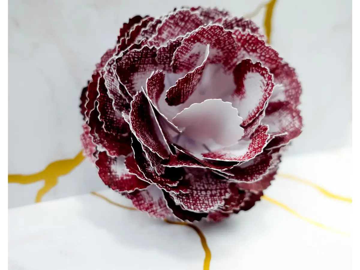 January Paper Flower Pattern | Free Carnation SVG