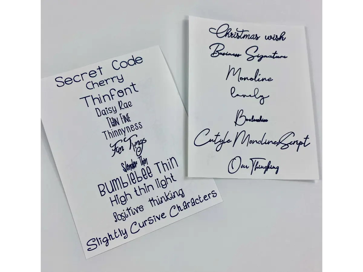 15+ FREE Cricut Writing Fonts for Pens