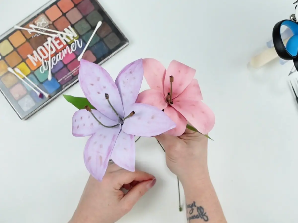 How to Make a Paper Lily for Easter (Free SVG)