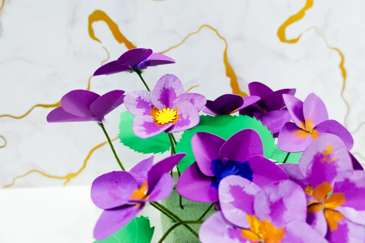 3D Violet Flower SVG (Free Download for Cricut & Silhouette)