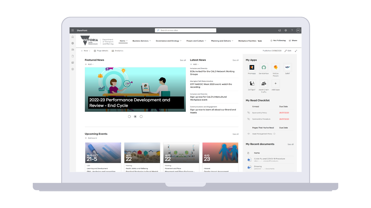 Victoria’s Department of Transport and Planning - Intranet ...
