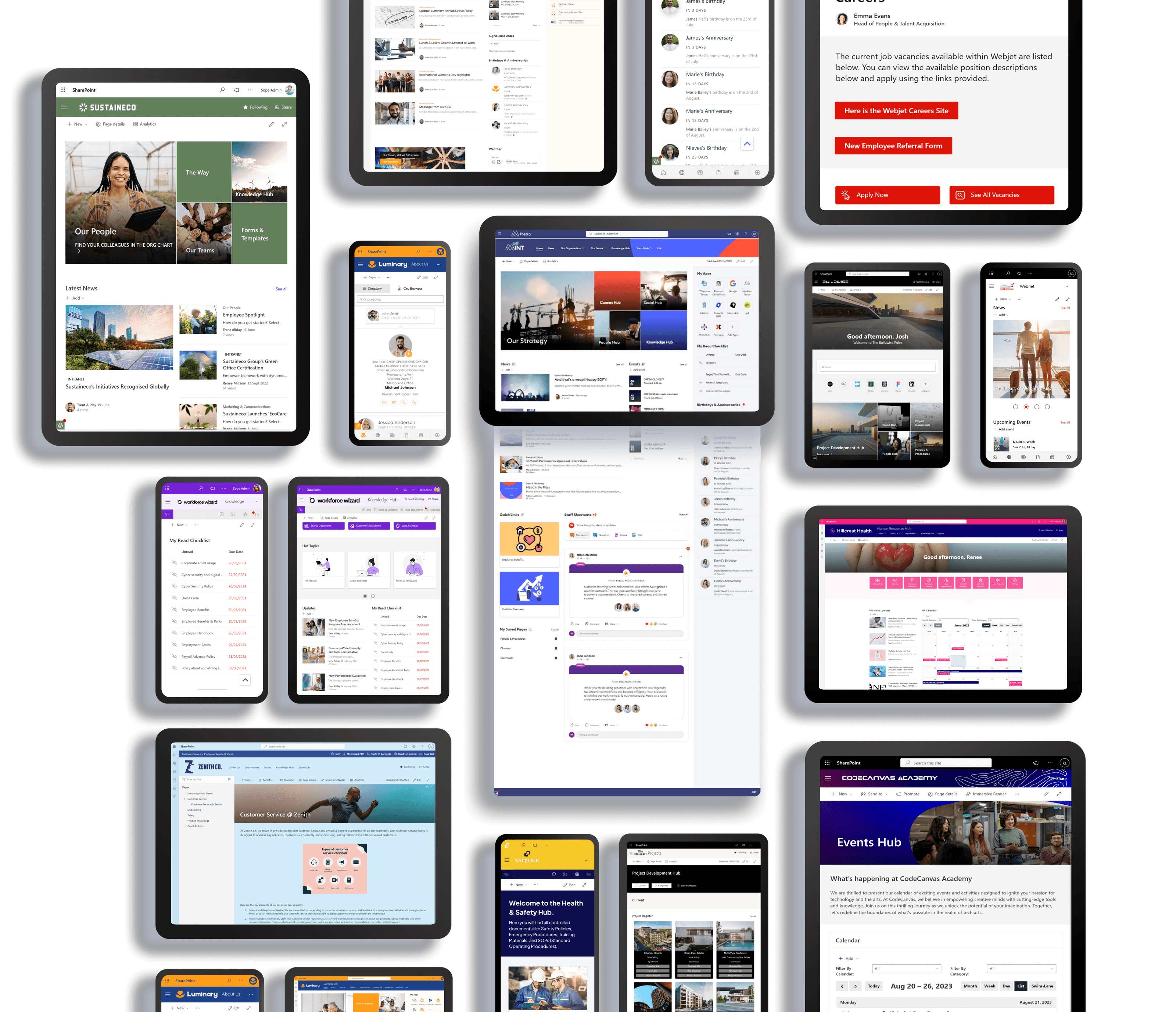 SharePoint Intranet Design Examples To Get You Inspired - Sope