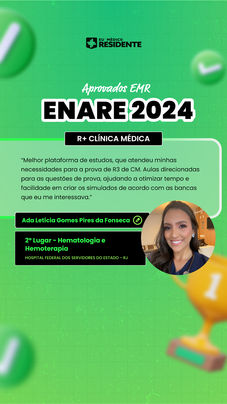 Residência médica 2024: veja os aprovados gerais do Eu Médico Residente