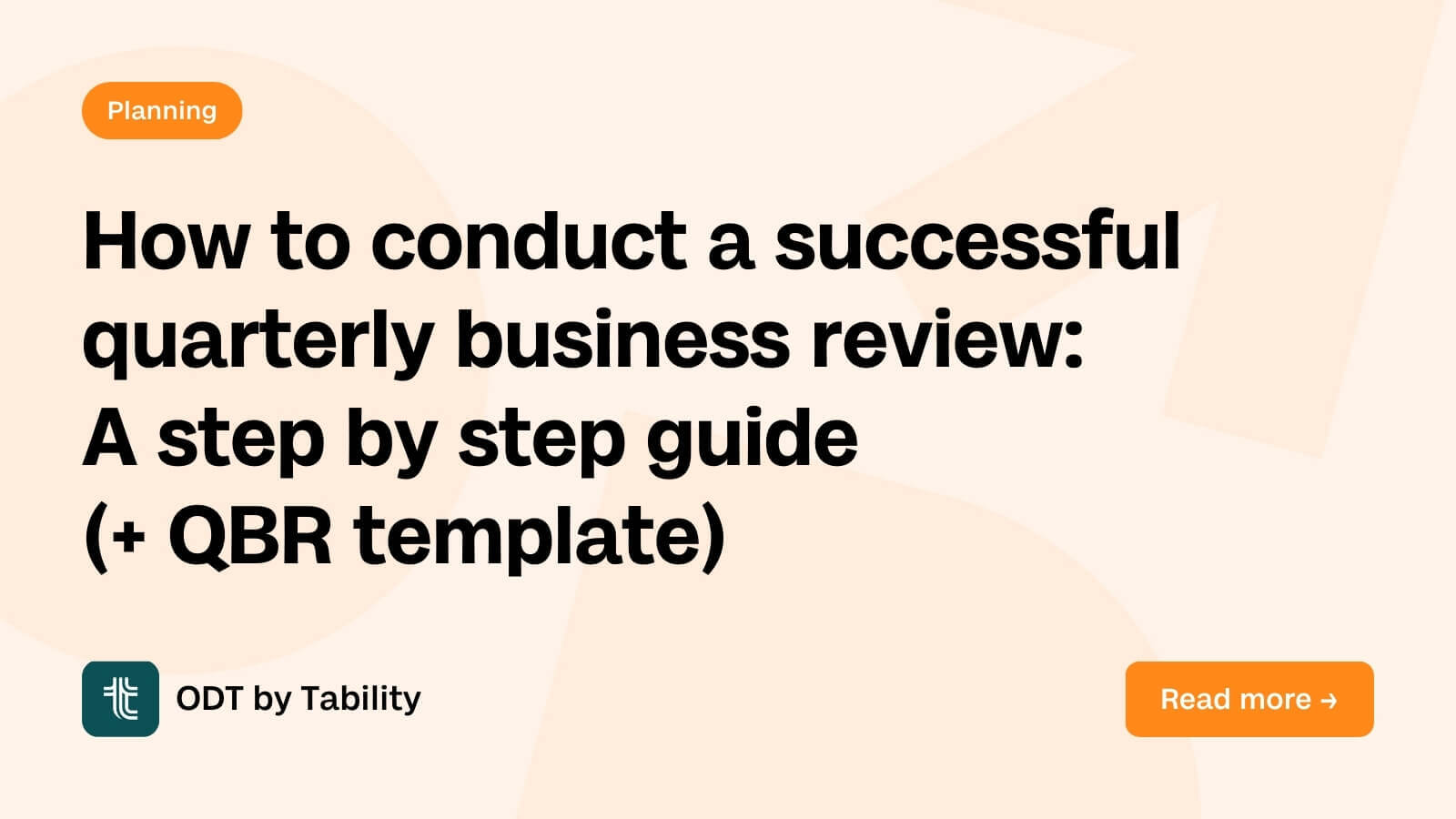How to conduct a successful quarterly business review: A step-by-step ...