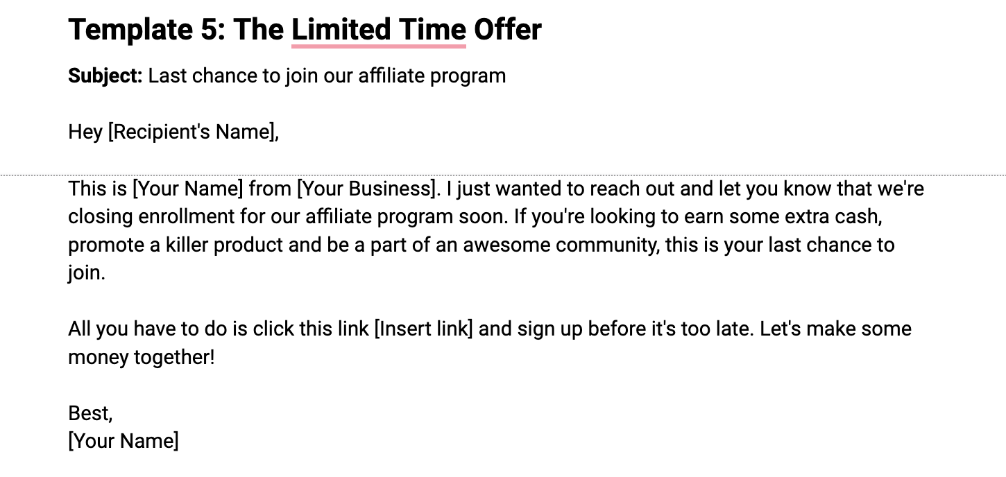 10 Affiliate Recruitment Email Templates & Examples