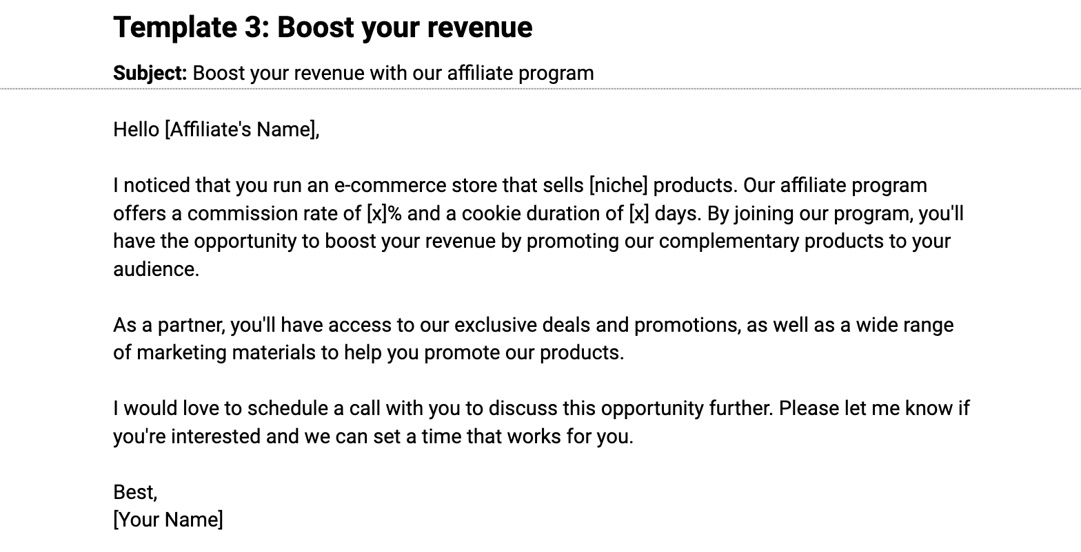 7+ Best Cold Affiliate Outreach Email Templates & Examples