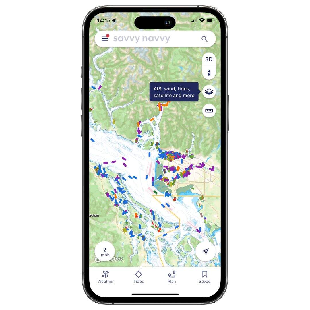 Boaters can now view over the horizon AIS in the savvy navy app