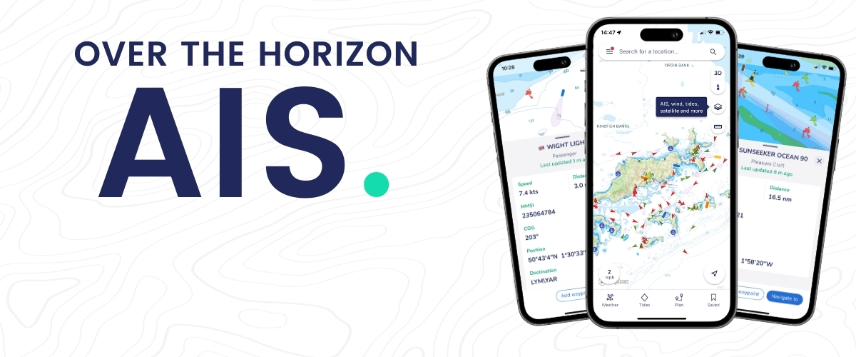 Boaters can now view over the horizon AIS in the savvy navy app