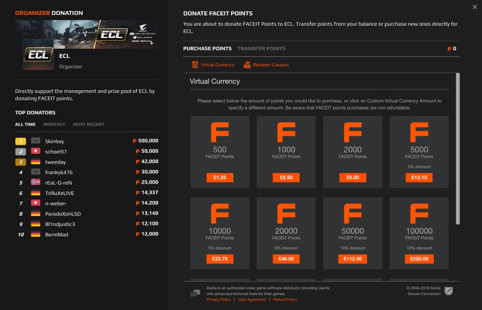 FACEIT | Xsolla