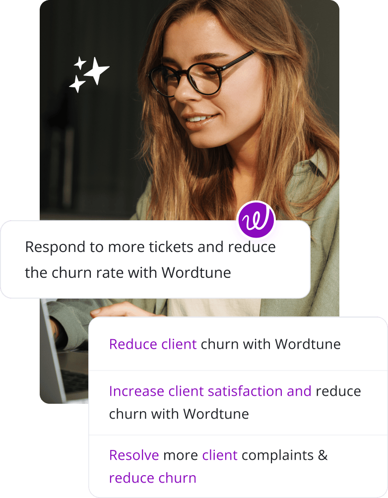 Wordtune for customer support teams